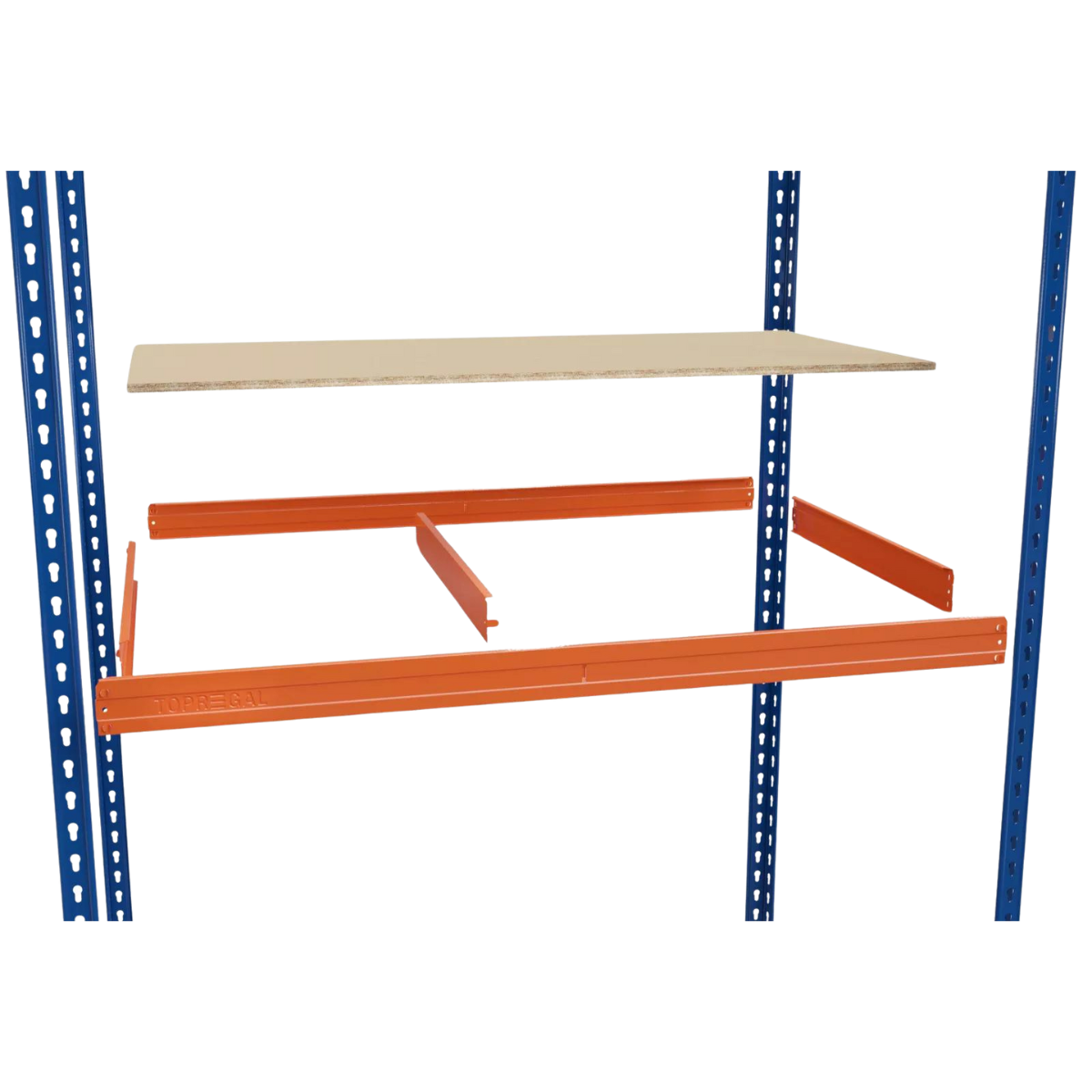 Heavy Duty Warehouse Shelving Unit With Chipboard Shelves - Up to 400Kg