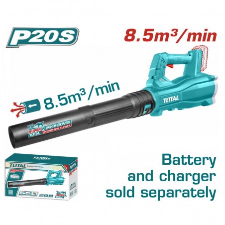 TOTAL ΦΥΣΗΤΗΡΑΣ ΚΗΠΟΥ ΜΠΑΤ. Li-ion 20V ΧΩΡΙΣ ΜΠΑΤΑΡΙΑ & ΦΟΡΤΙΣΤΗ ...