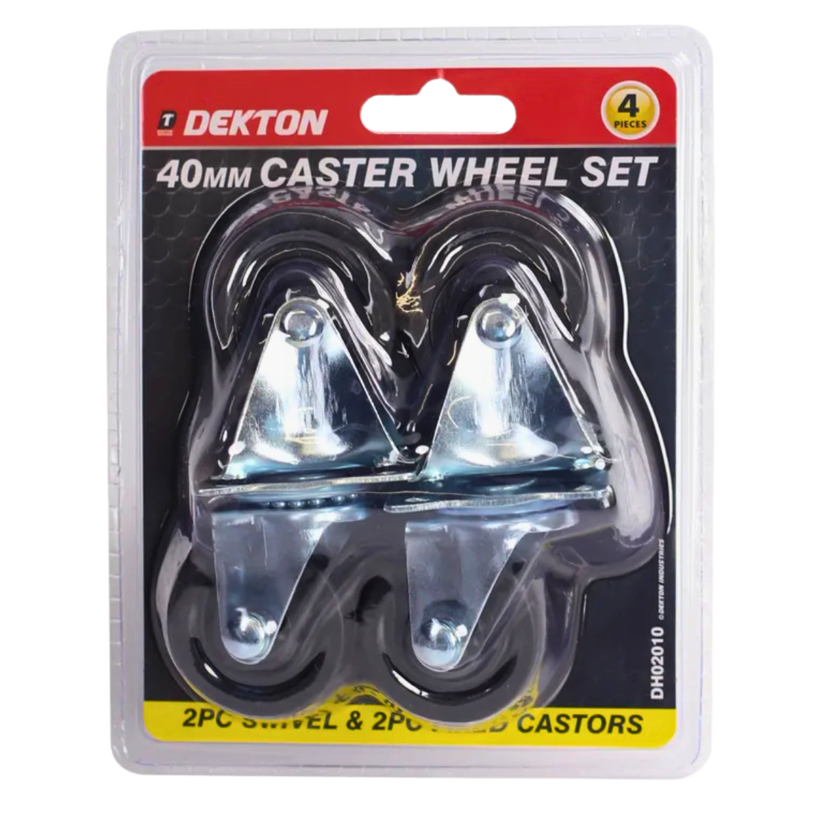 DEKTON 4PC 40MM CASTER WHEEL SET