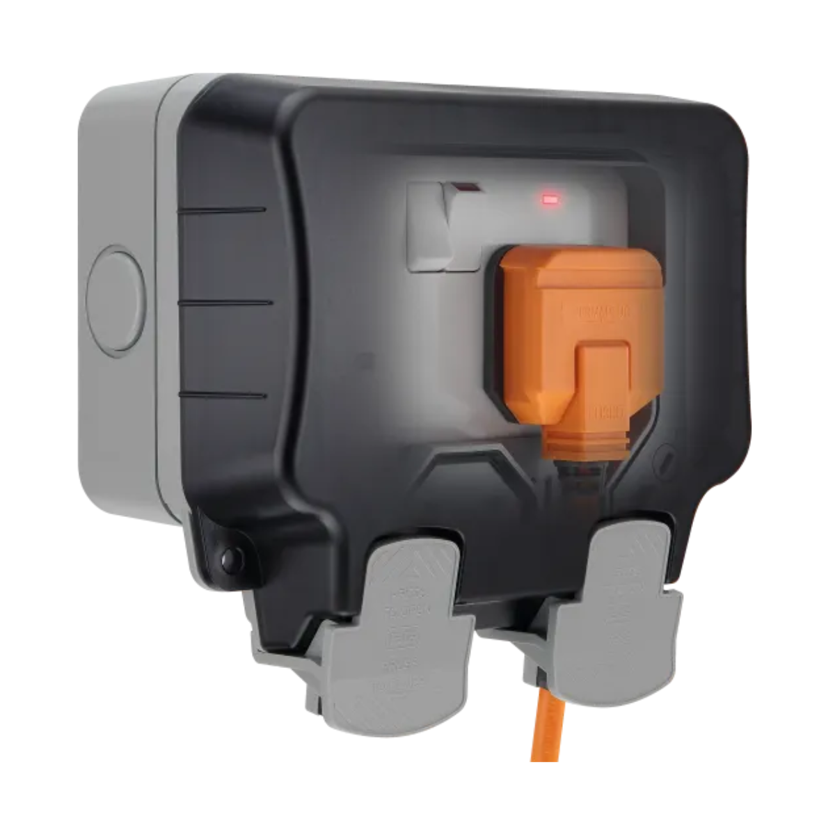 BG Electrical Double Switched 13A Outdoor Socket, IP66 Rated