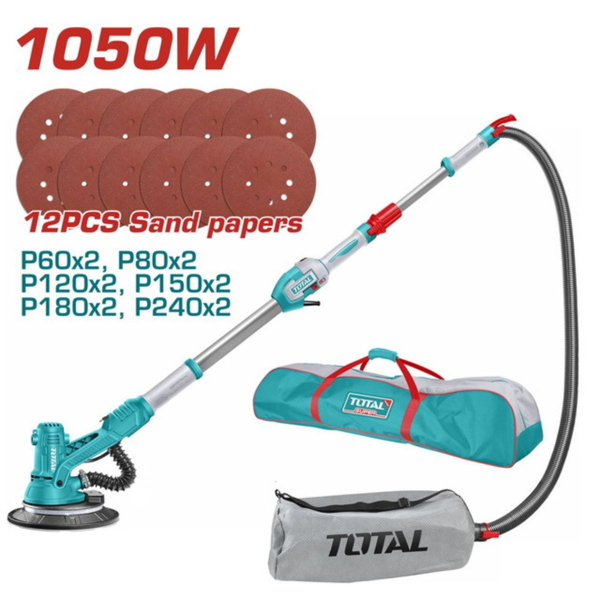 TOTAL ΕΠΑΓΓ. ΤΡΙΒΕΙΟ ΤΟΙΧΟΥ ΜΕ ΠΡΟΕΚΤΑΣΗ 1.050W / 215mm (TDWS105016)