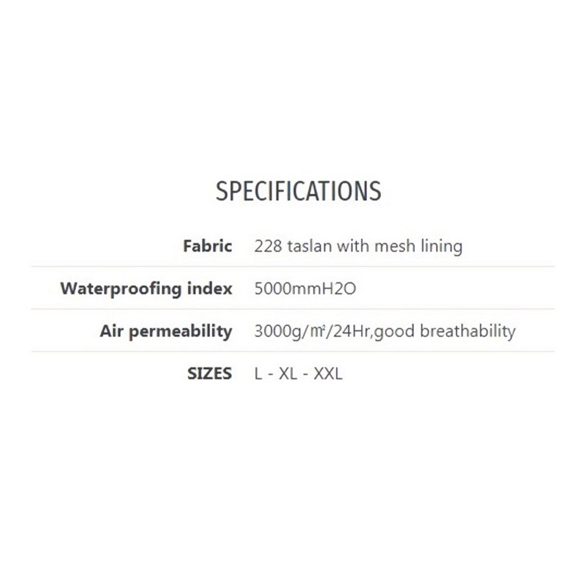 TOTAL JACKET WATERPROOF